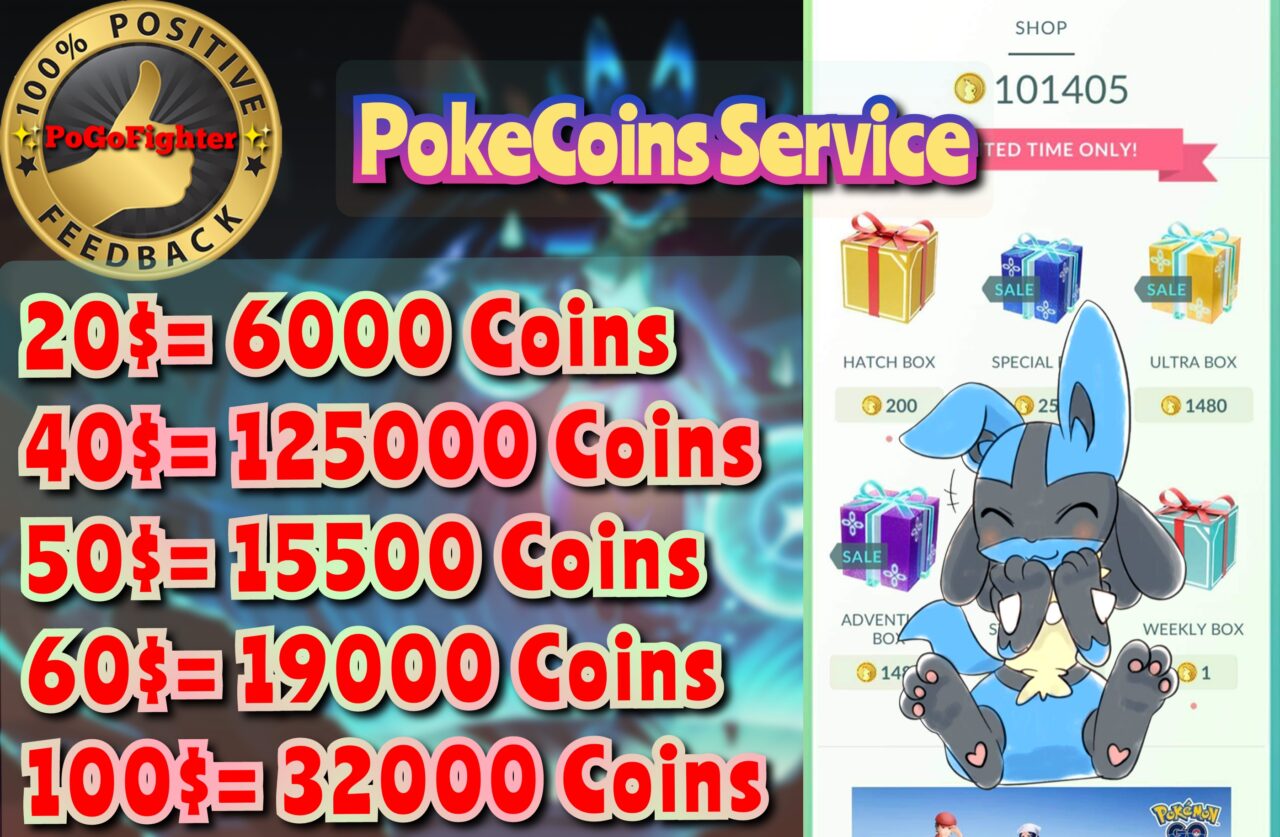 Pokémon Go - PokeCoins Service (READ DESCRIPTION) - PoGoFighter