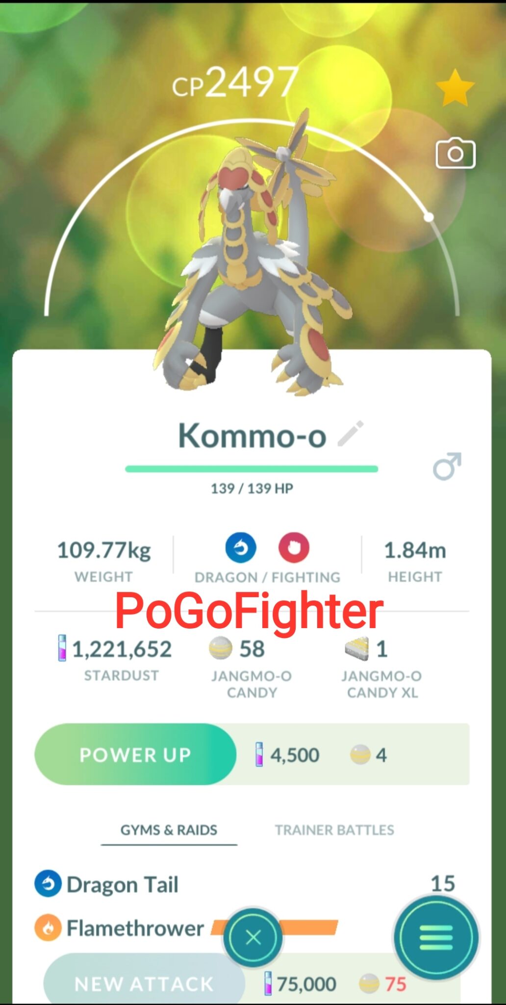 Pokémon GO Kommo-o CP3000+ – High CP Pokemon – TRADE (Read Describe) - PoGoFighter