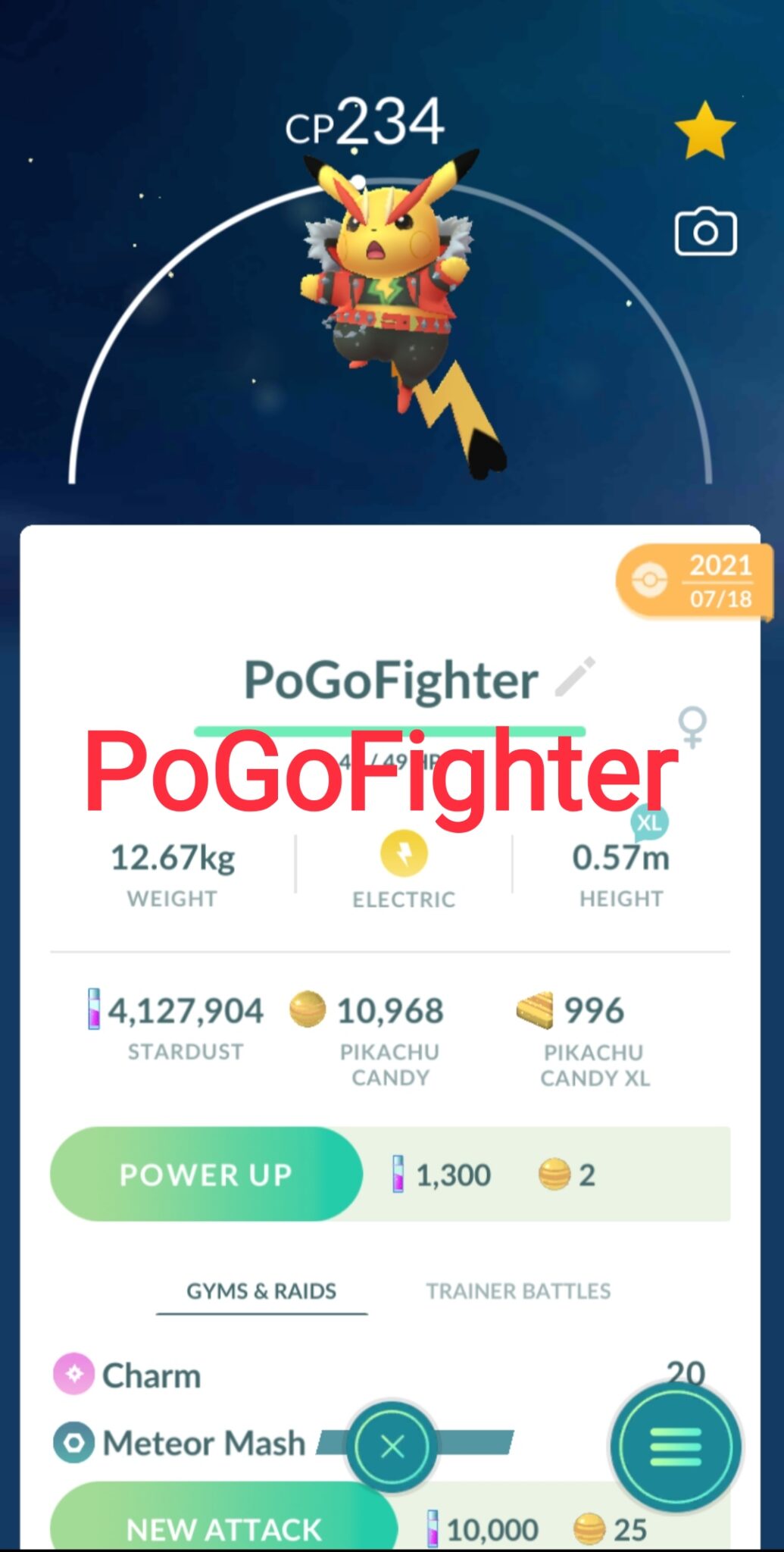 Pokémon GO Clone Pikachu – TRADE (Read Describe) - PoGoFighter