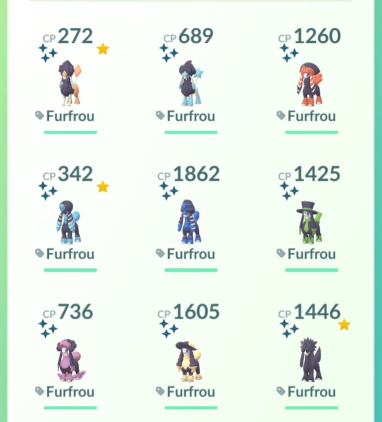Pokémon GO - All Shiny Furfrou Forms in Pokemon GO - TRADE (Read ...