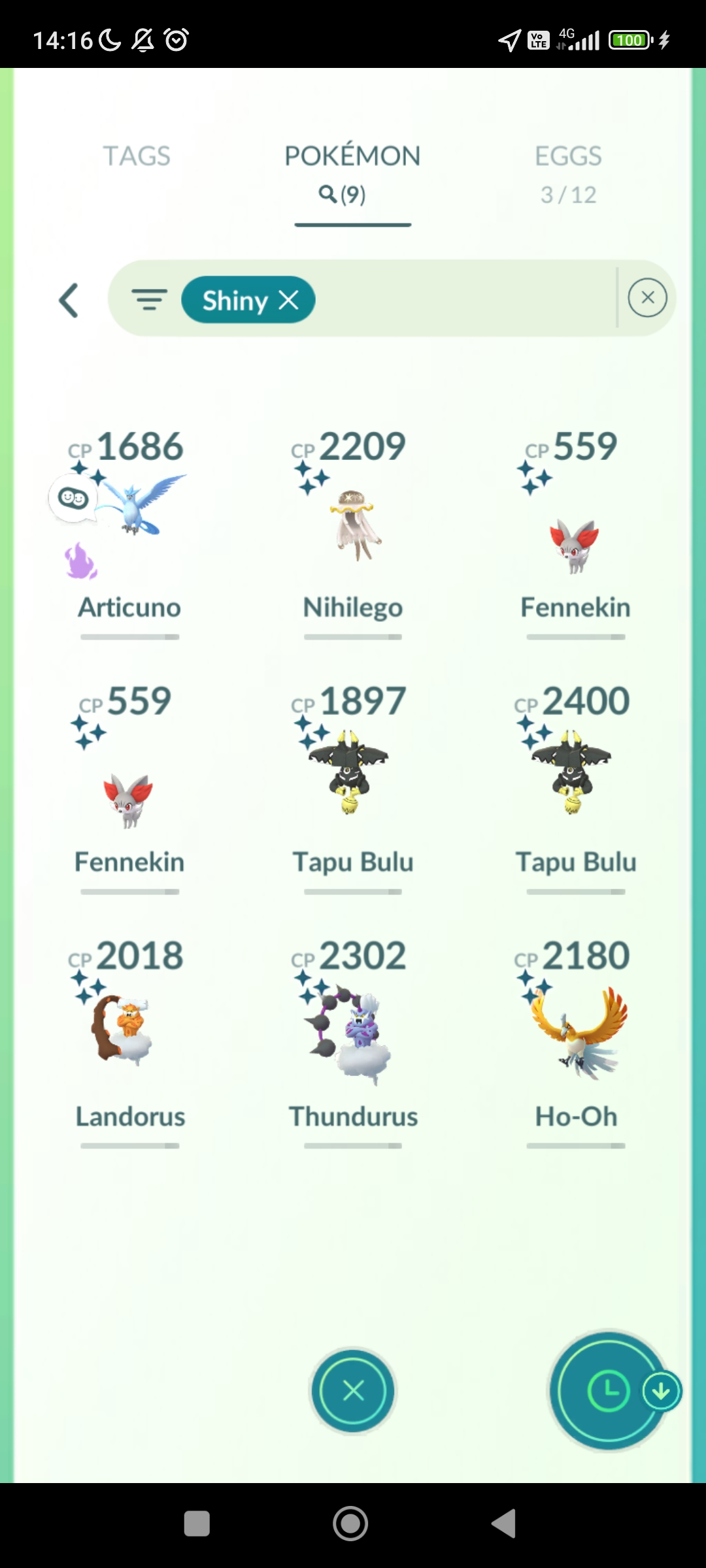 Shiny Shadow Pokemon
