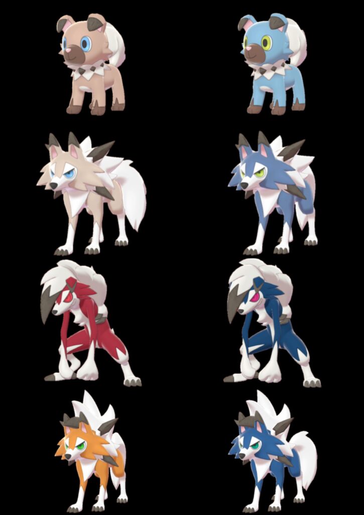 Pokémon GO Shiny Lycanroc – Can evolve Lycanroc (Dusk/Midday/Midnight ...