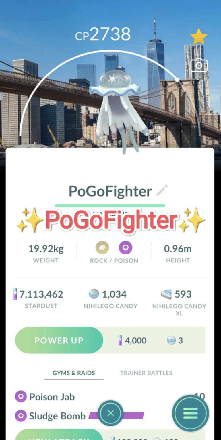 Pokémon GO Nihilego New York City, USA Location Card Background – Trade ...