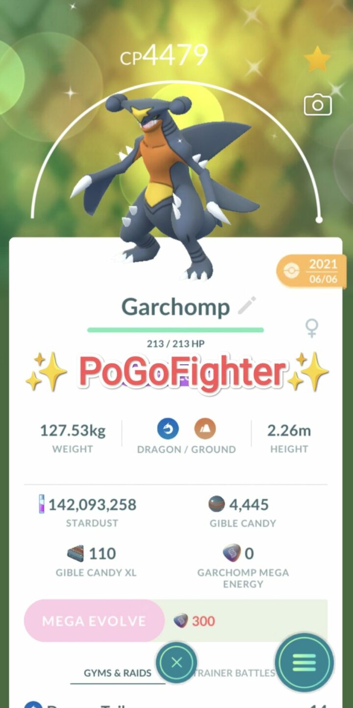 Pokémon GO Shiny Garchomp / Garchomp Level 40 / Level 50 – Unlock 2nd ...